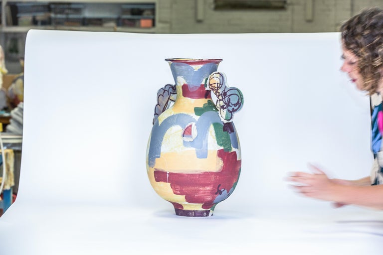 Amy Hughes - After Alhambra', large, mango, lilac and burgundy, 2021 ...