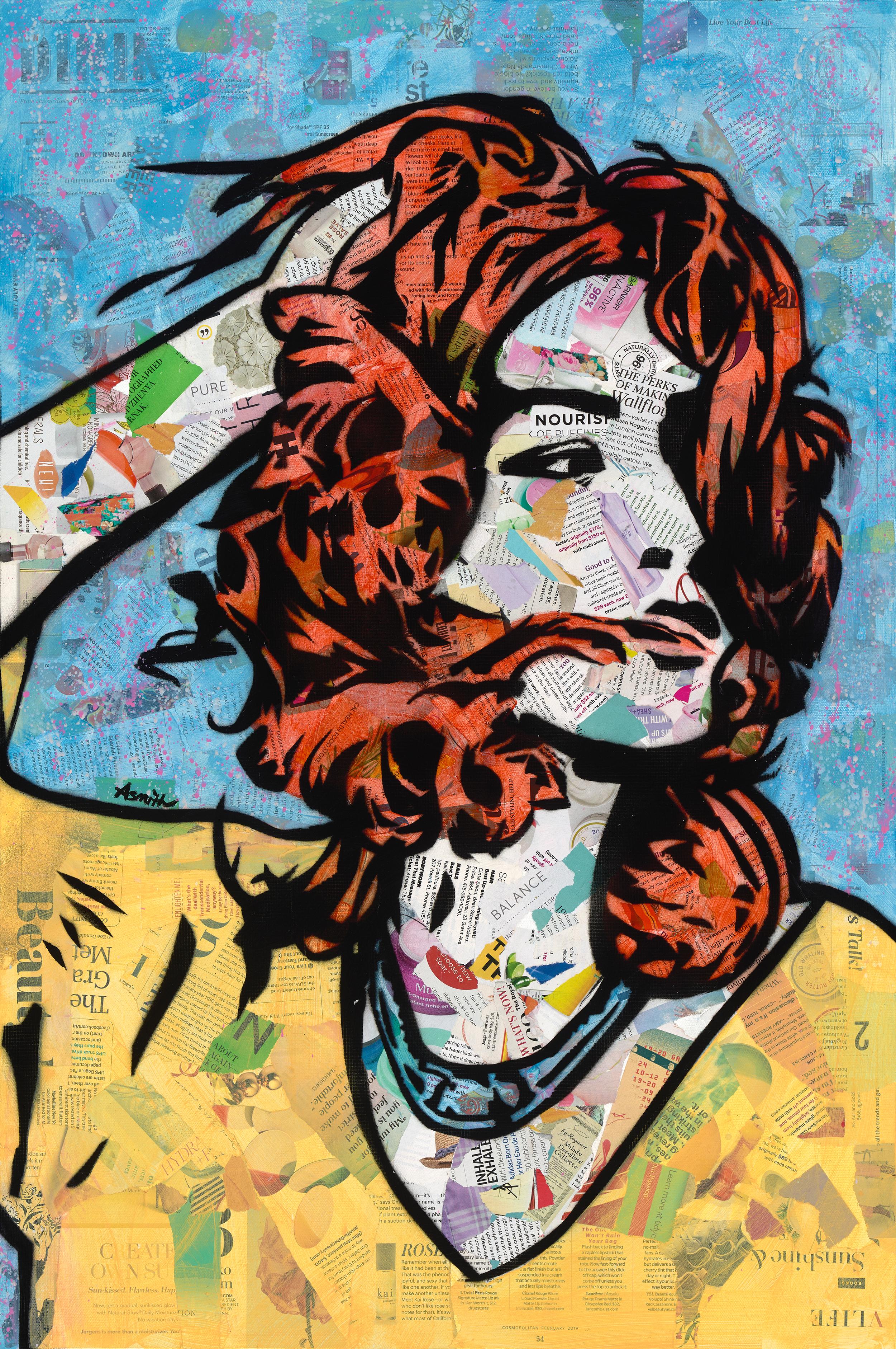 Collage et acrylique sur toile // Collage and acrylic on canvas Art ...