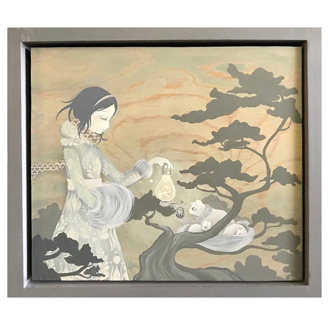 Phil Dike Original California Water Color Painting Landscape with Cabin ...