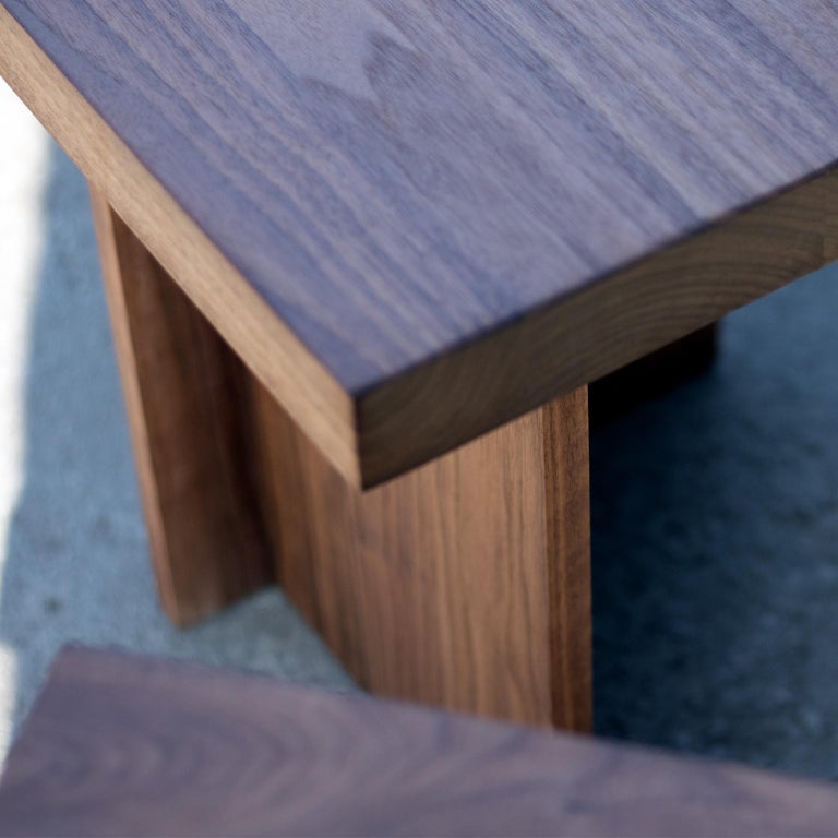 Amy, Solid Walnut Side Table / Stool For Sale at 1stDibs