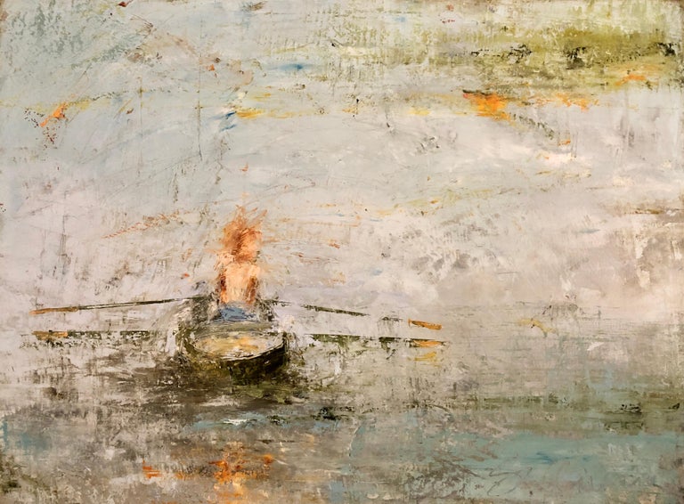 Amy Sullivan - A Thinking Woman by Amy Sullivan Large Landscape Mixed ...