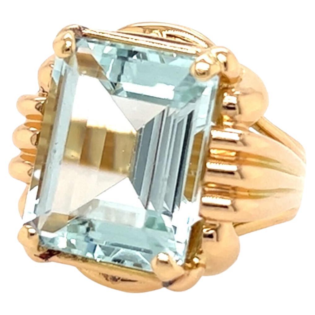 Chic Pave Diamond Gold Dome Shaped Ring at 1stDibs