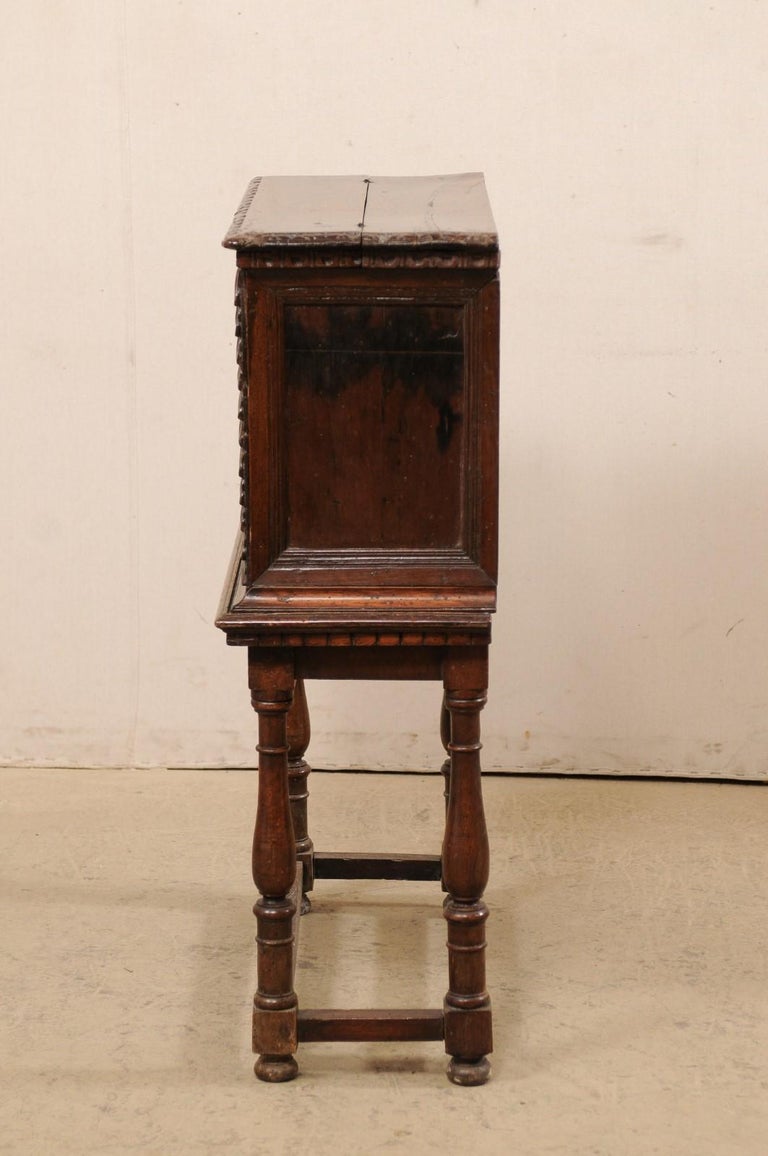 18th C. Italian Butler's Desk Nicely Raised on Turned Leg Base For Sale ...