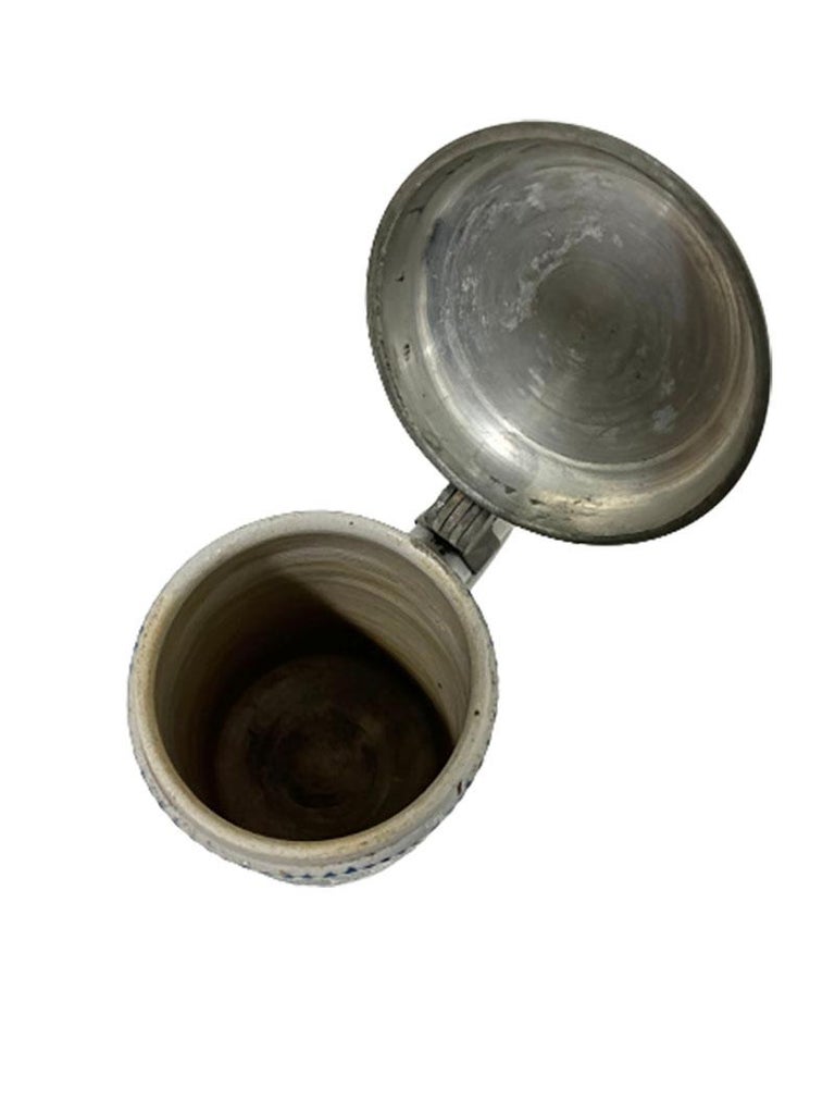 18th Century German Westerwald Salt Glazed Stoneware with Horses ...