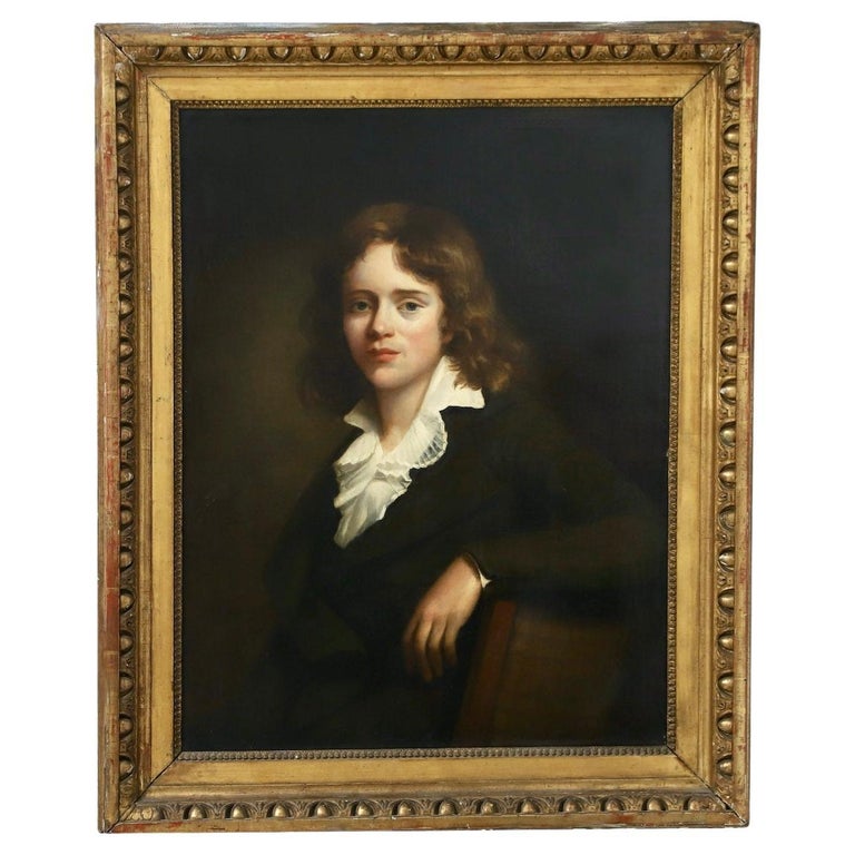 Un portrait d'un garçon du 18ème siècle En vente sur 1stDibs