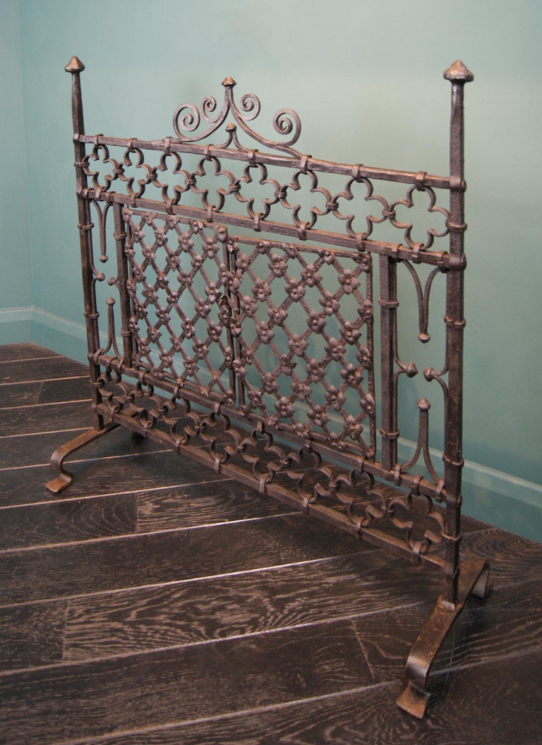 18th Century Wrought Fire Screen For Sale at 1stDibs