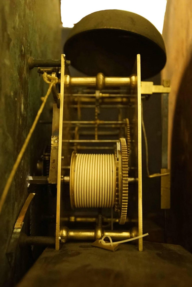 8 Day Oak Cased, Silvered Arched Dial Longcase Clock by Thomas Fitz of ...