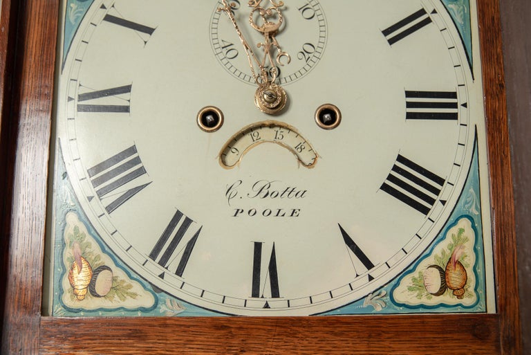 8 Day Original Rocking Ship Longcase Clock by Charles Botta of Poole ...