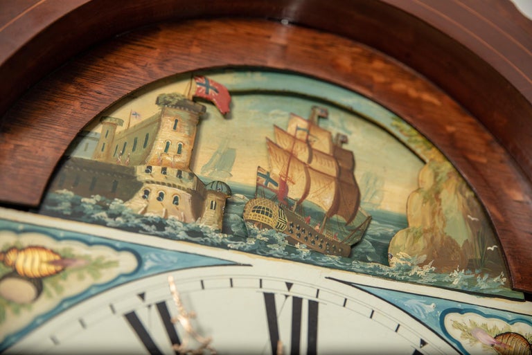 8 Day Original Rocking Ship Longcase Clock by Charles Botta of Poole ...