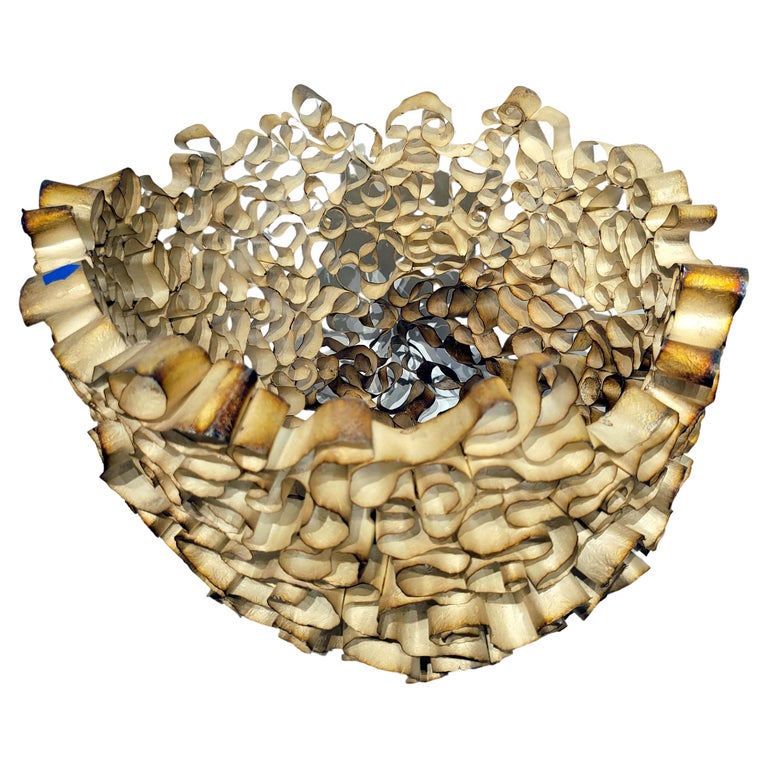 Abstract Solid Sterling Silver Sculptural Bowl, Stamped 925 " Jenny ...