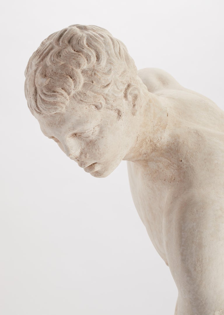 Academic Cast Depicting a Discus Thrower, Italy 1880 For Sale at 1stDibs