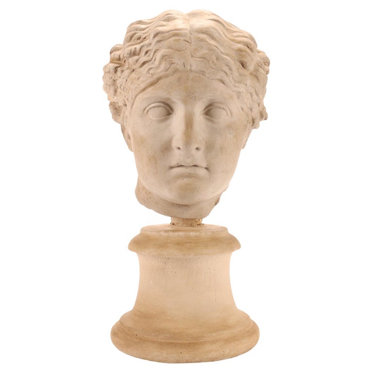 An academic cast depicting a roman women head, Italy 1890. For Sale at ...