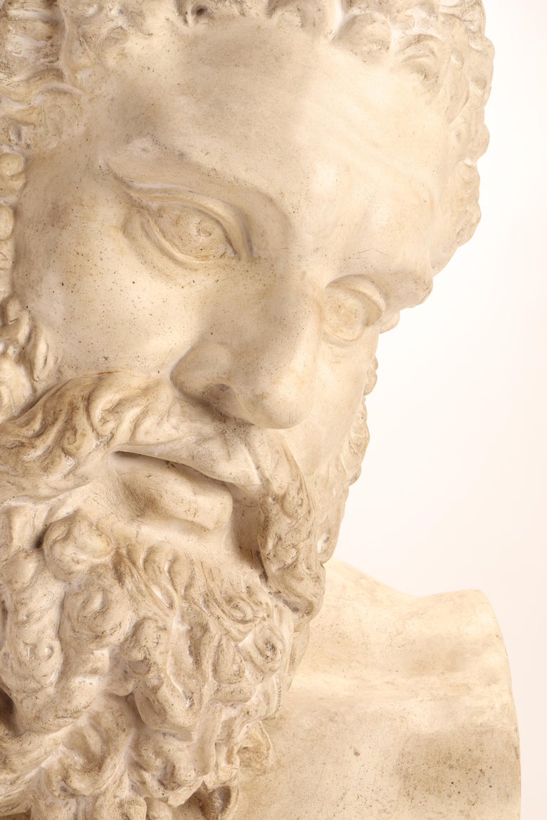 Academic Cast Depicting the Head of Farnese Hercules, Italy 1880 at 1stDibs