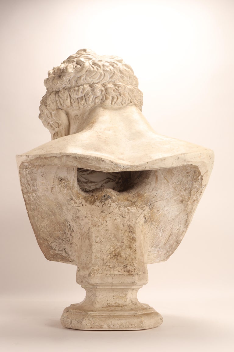 Academic Cast Depicting the Head of Farnese Hercules, Italy 1880 at 1stDibs