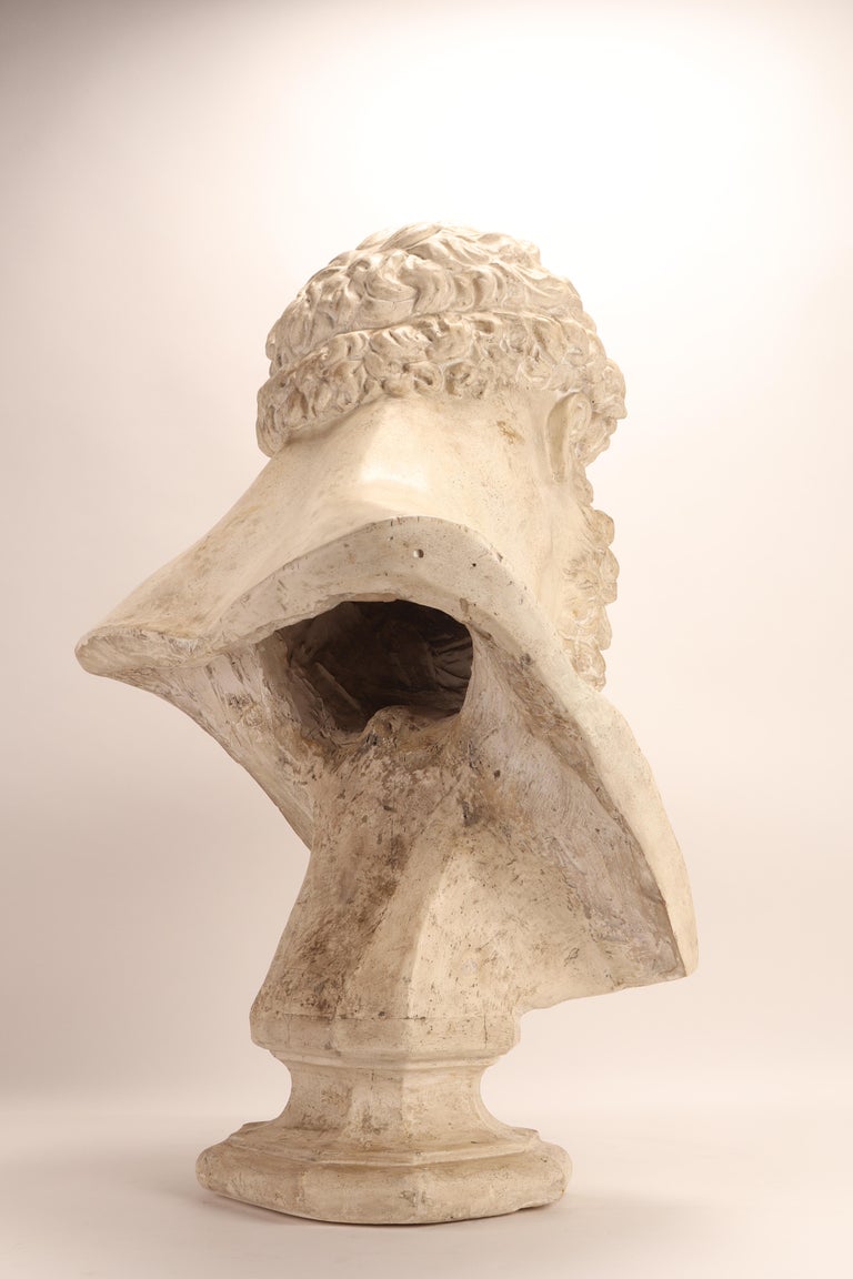 Academic Cast Depicting the Head of Farnese Hercules, Italy 1880 at 1stDibs