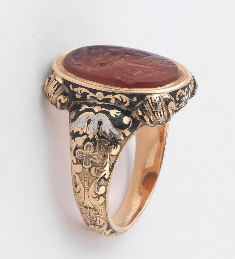 Agate Intaglio of Plato, circa 18th-19th Century For Sale at 1stdibs