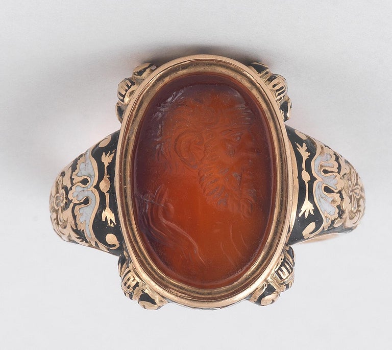 Agate Intaglio of Plato, circa 18th-19th Century For Sale at 1stdibs