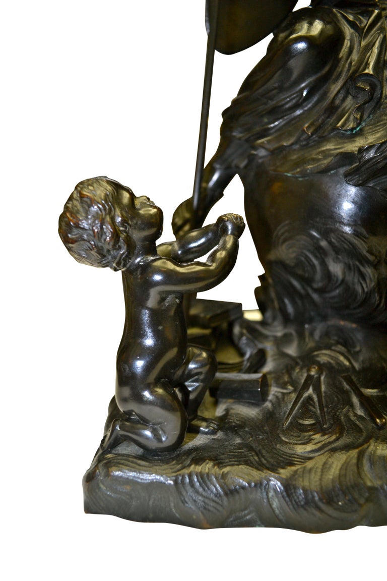 Allegorical Bronze Statue of Bellona or Minerva Roman Goddesses of War ...
