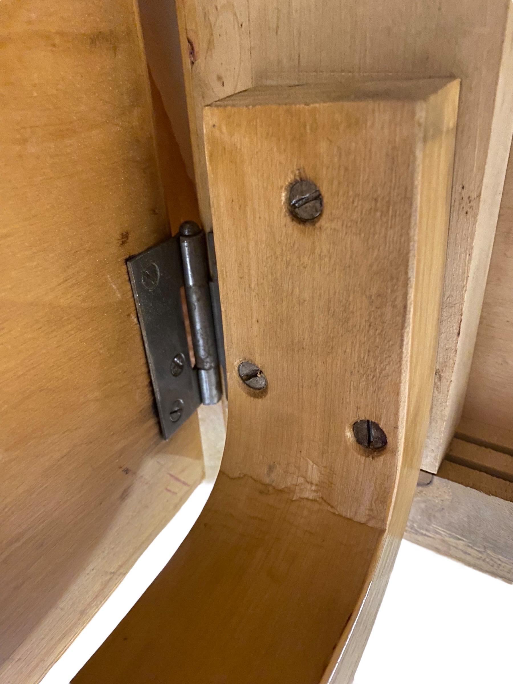 Aino and Alvar Aalto Fodlable Table Model DL82, Birch and Red Linoleum ...