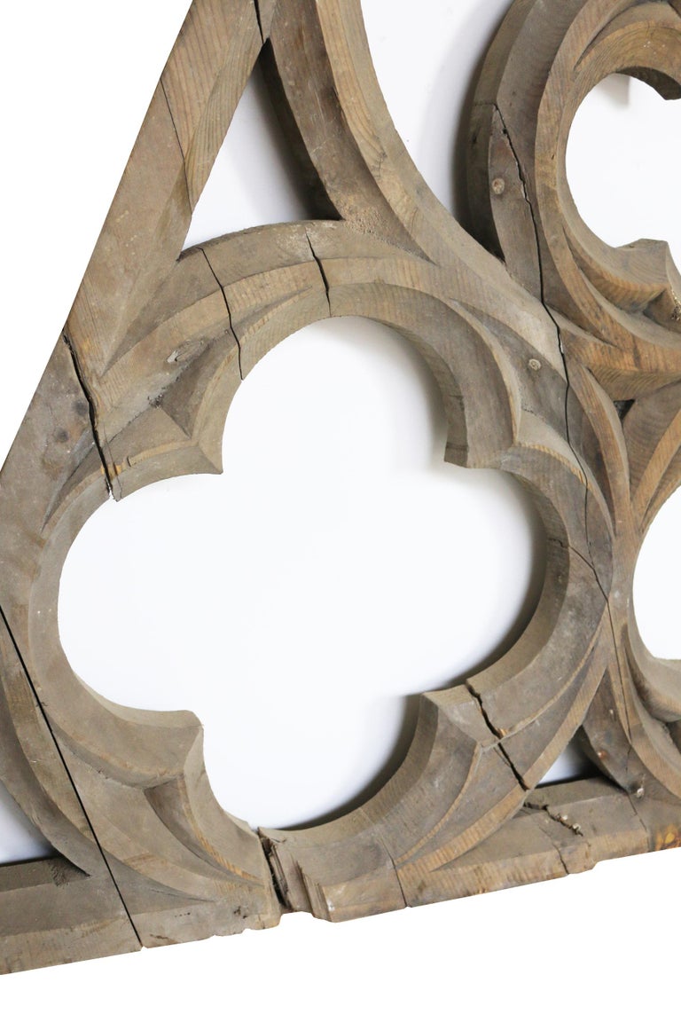 Antique Carved Ecclesiastical Tracery Panel For Sale at 1stDibs
