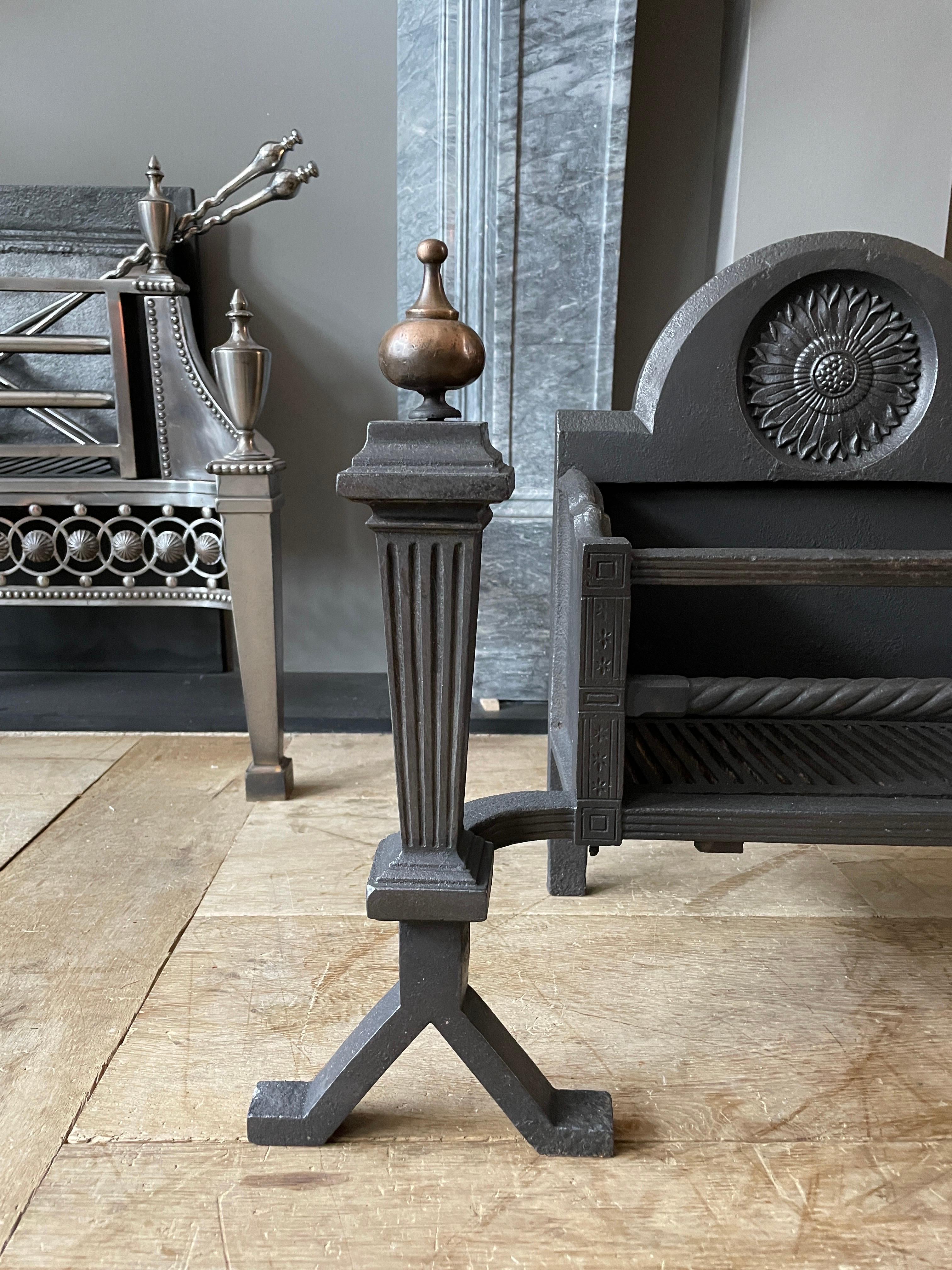 Antique English Aesthetic Movement Fire Grate For Sale at 1stDibs