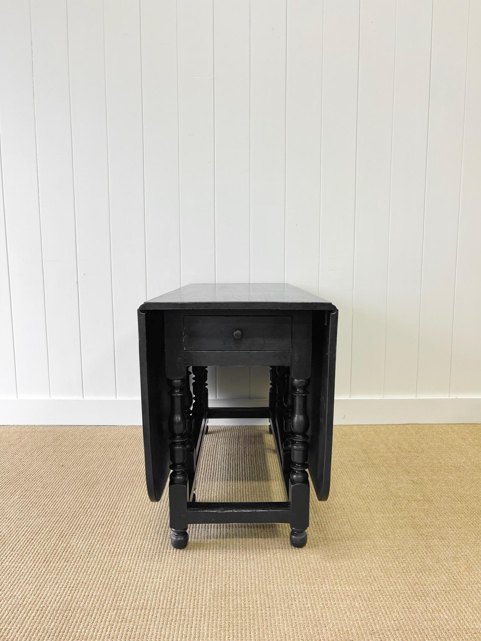 An Antique English Country Solid Oak Drop Leaf Gate Leg Table For Sale ...