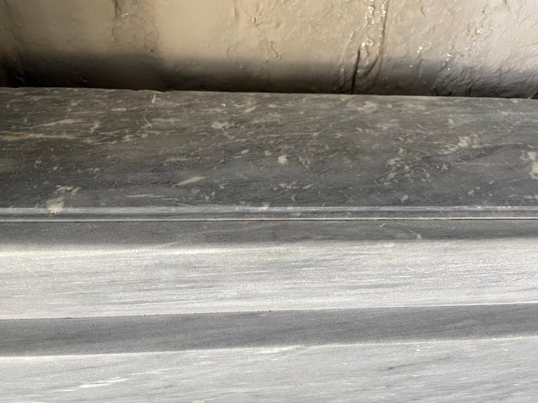 Antique English Regency Marble Fireplace Mantel For Sale at 1stDibs