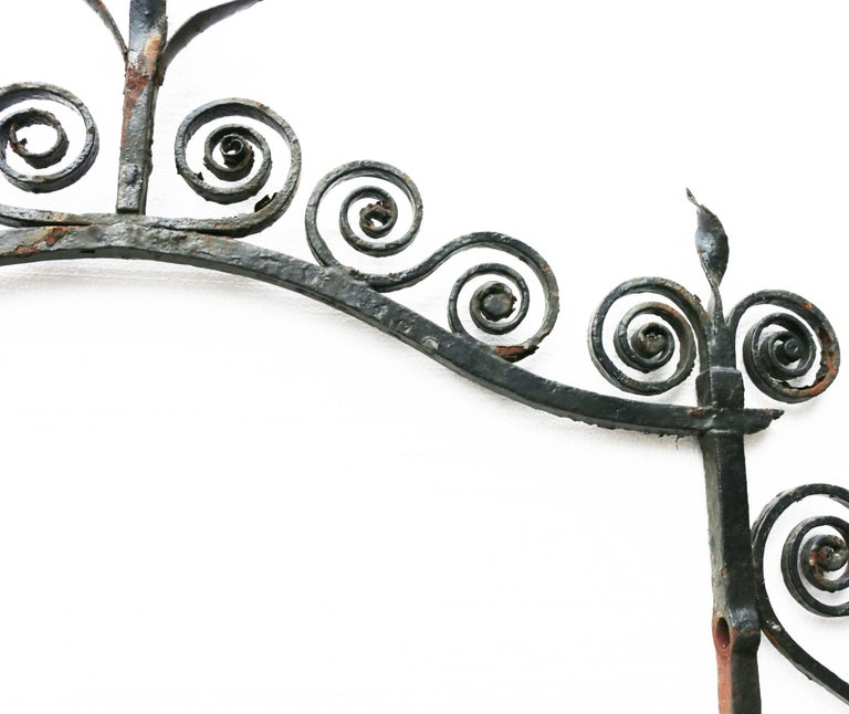 Antique English Wrought Iron Sign Bracket For Sale at 1stDibs