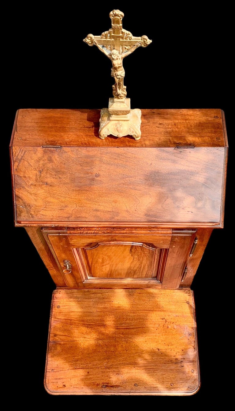 Antique French Provincial Louis XV Style Carved Walnut Prie Dieu at ...