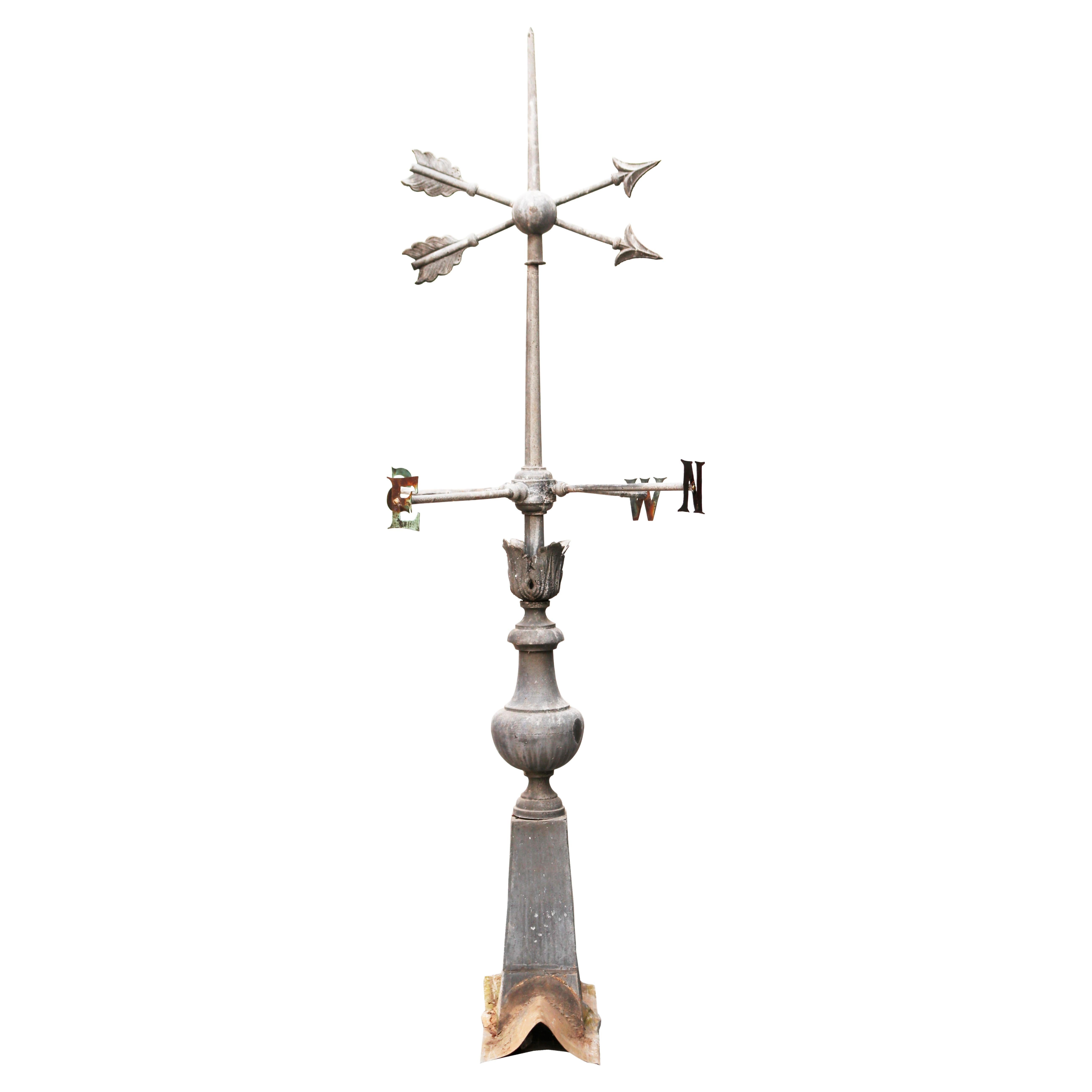 Antique French Weathervane in Zinc For Sale at 1stDibs