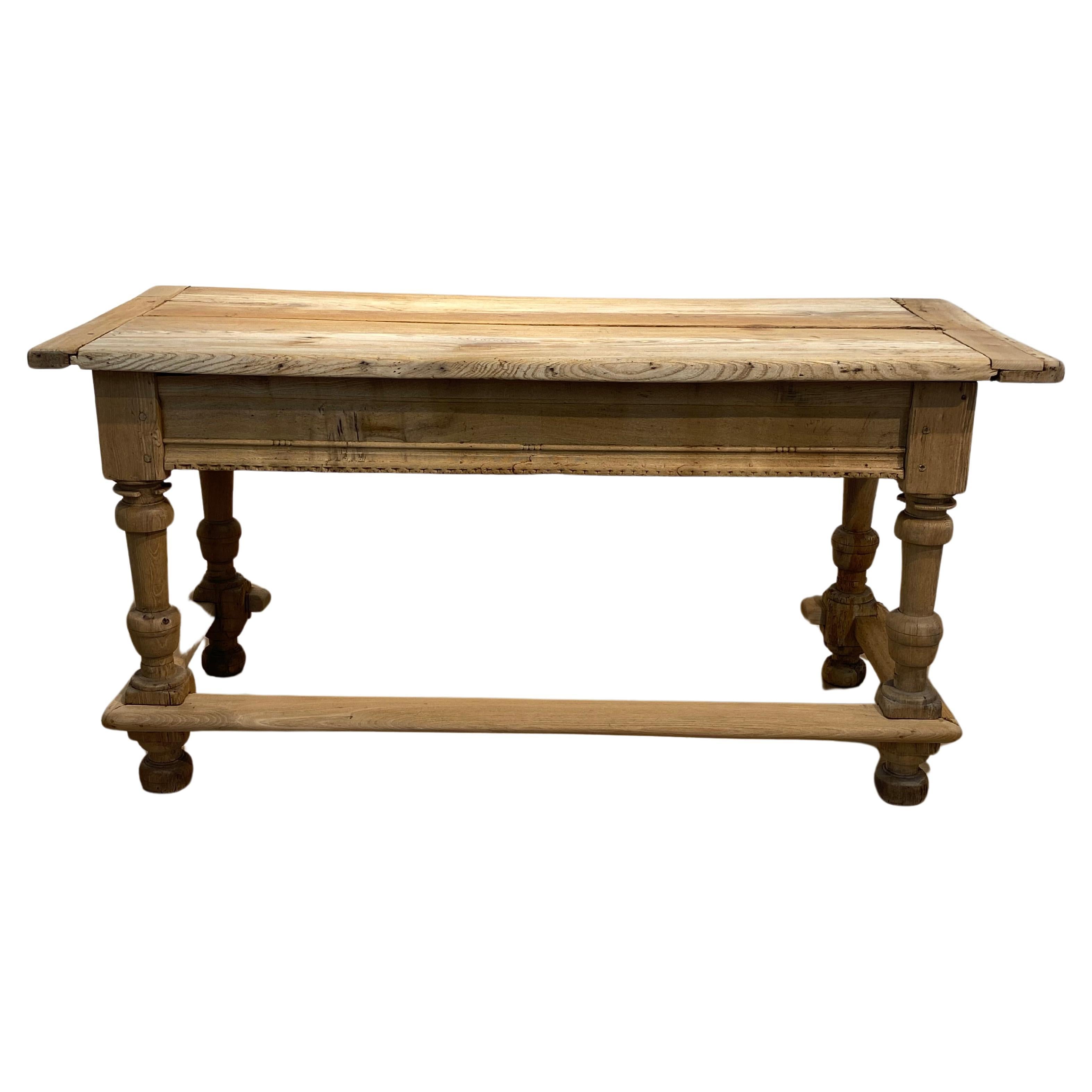 Antique French Pine Writing Table at 1stDibs