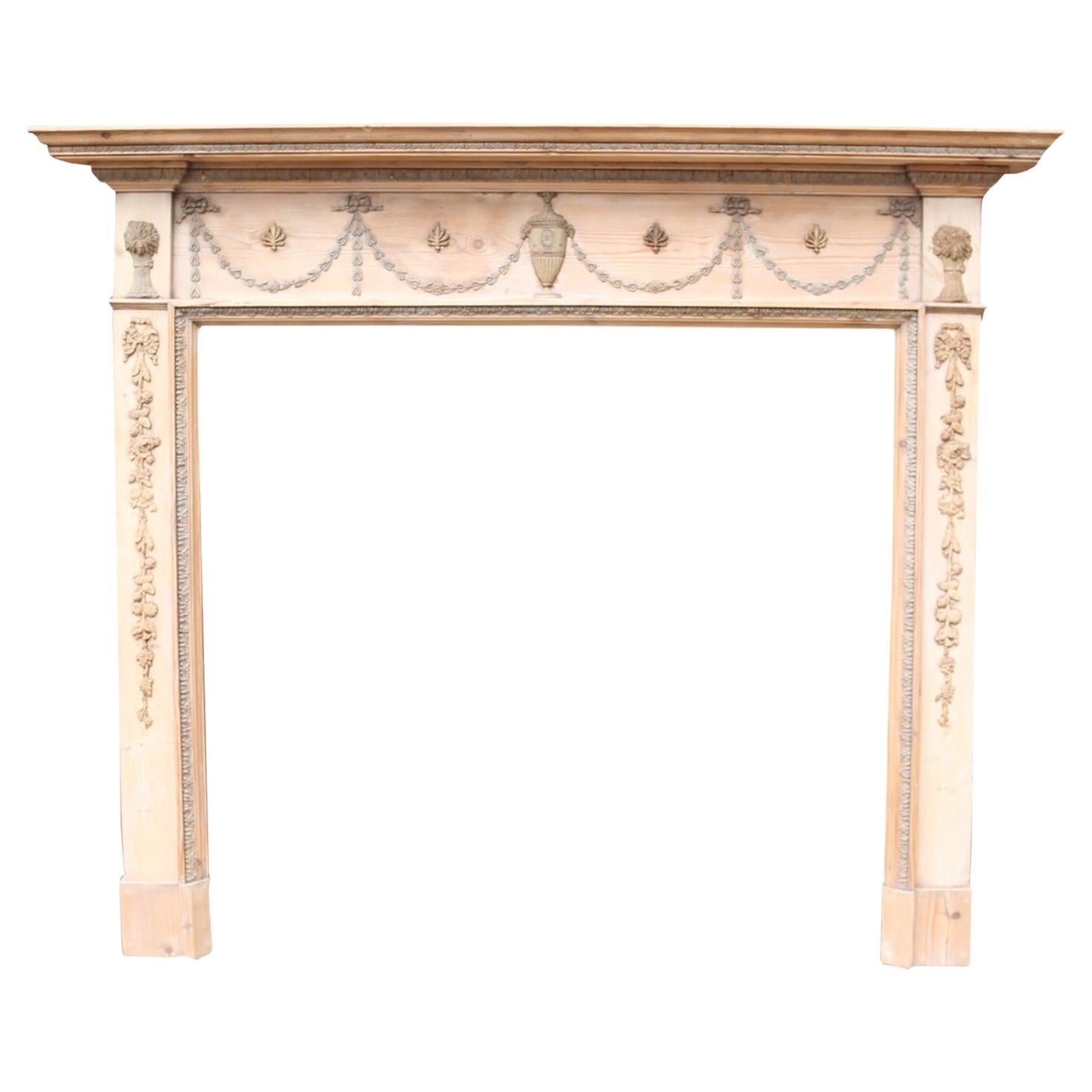 Rococo Style Antique Mantel For Sale at 1stDibs