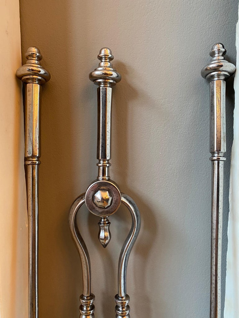 Antique Set of Regency Period Fire Tools at 1stDibs