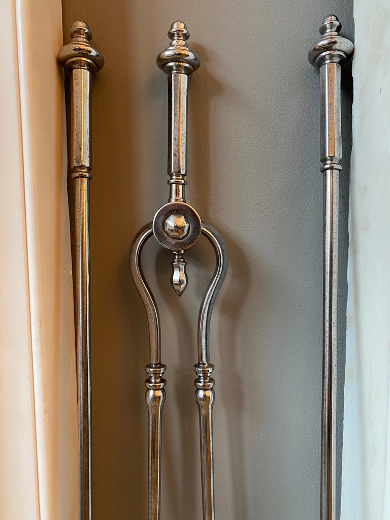 Antique Set of Regency Period Fire Tools at 1stDibs