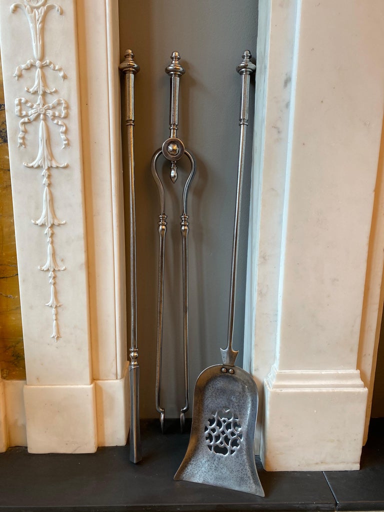 Antique Set of Regency Period Fire Tools at 1stDibs