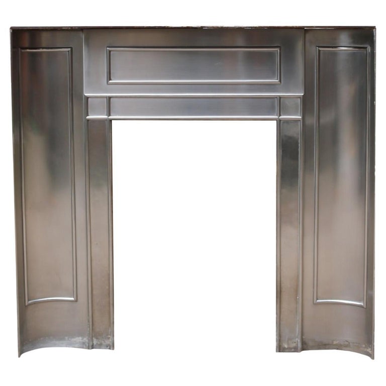 Antique Stainless Steel Fire Insert For Sale at 1stDibs
