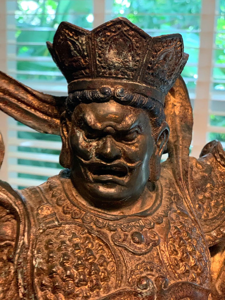 An Antique Statue of a Buddhist Guardian at 1stDibs