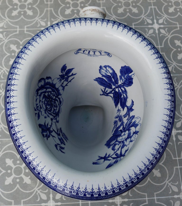 Antique Victorian Patterned Toilet ‘the City' For Sale at 1stDibs