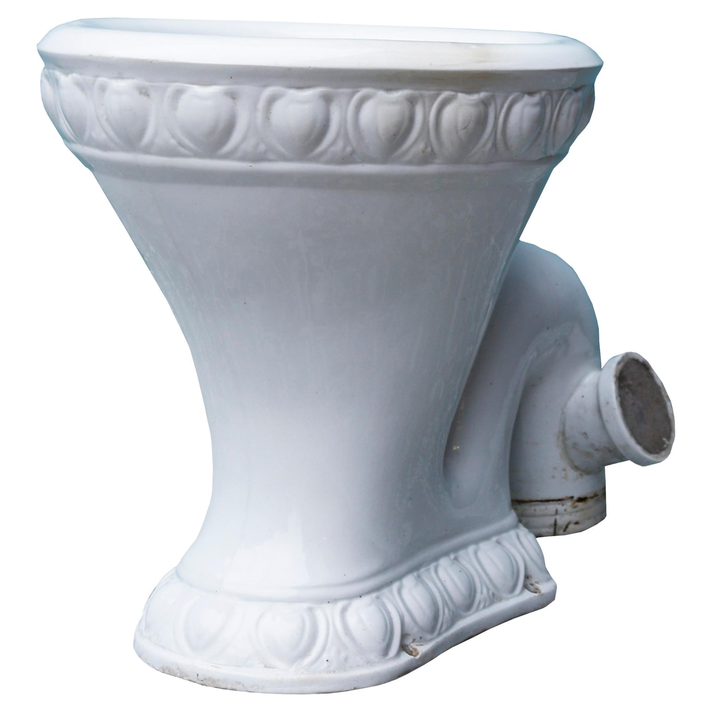 Vintage Richard Ginori Paisley Toilet at 1stDibs