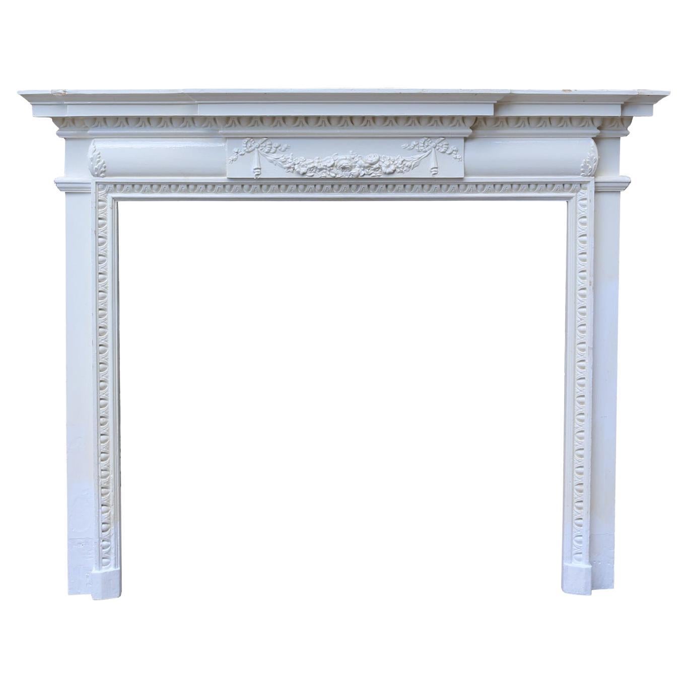 Antique Victorian Carved Timber Fire Mantel For Sale at 1stDibs