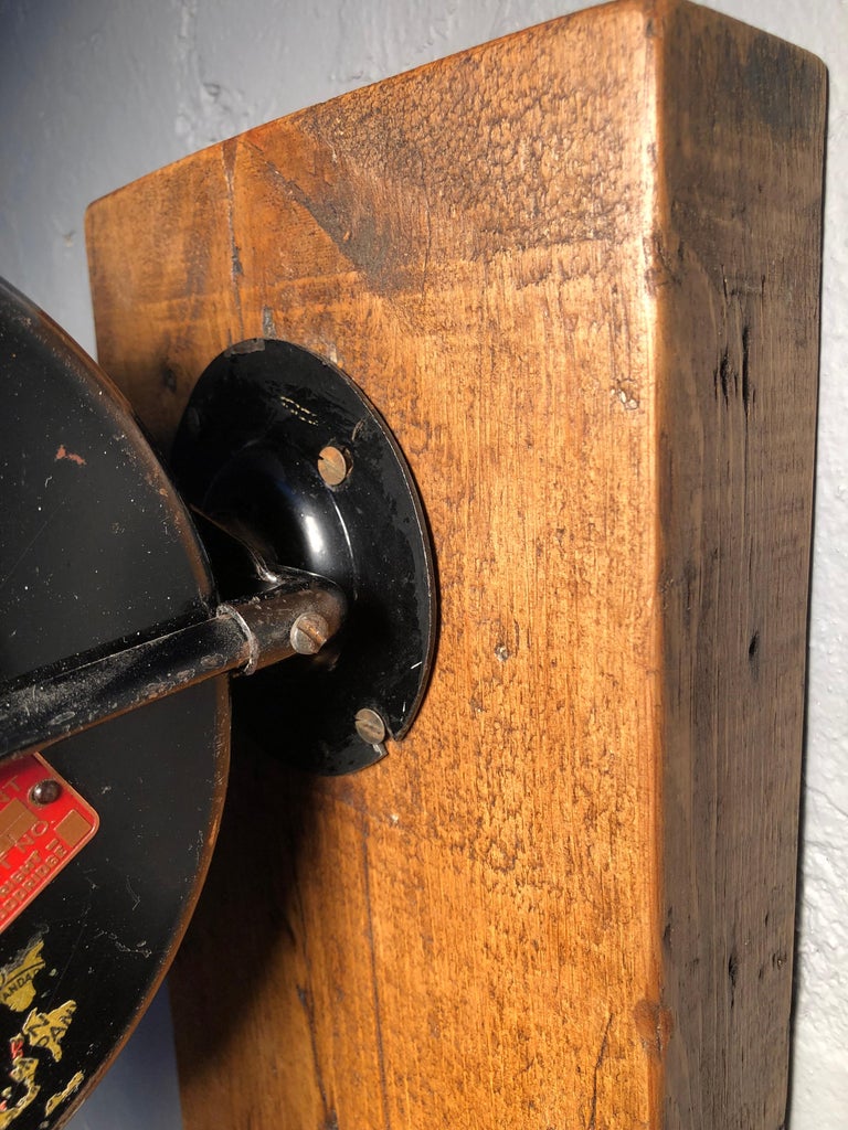 Antique Wall Mounted Reel Caged Industrial Lamp For Sale at 1stDibs ...