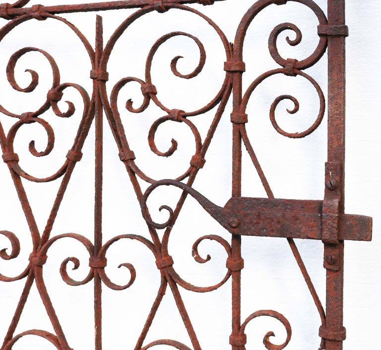 Antique Wrought Iron Garden Gate at 1stDibs