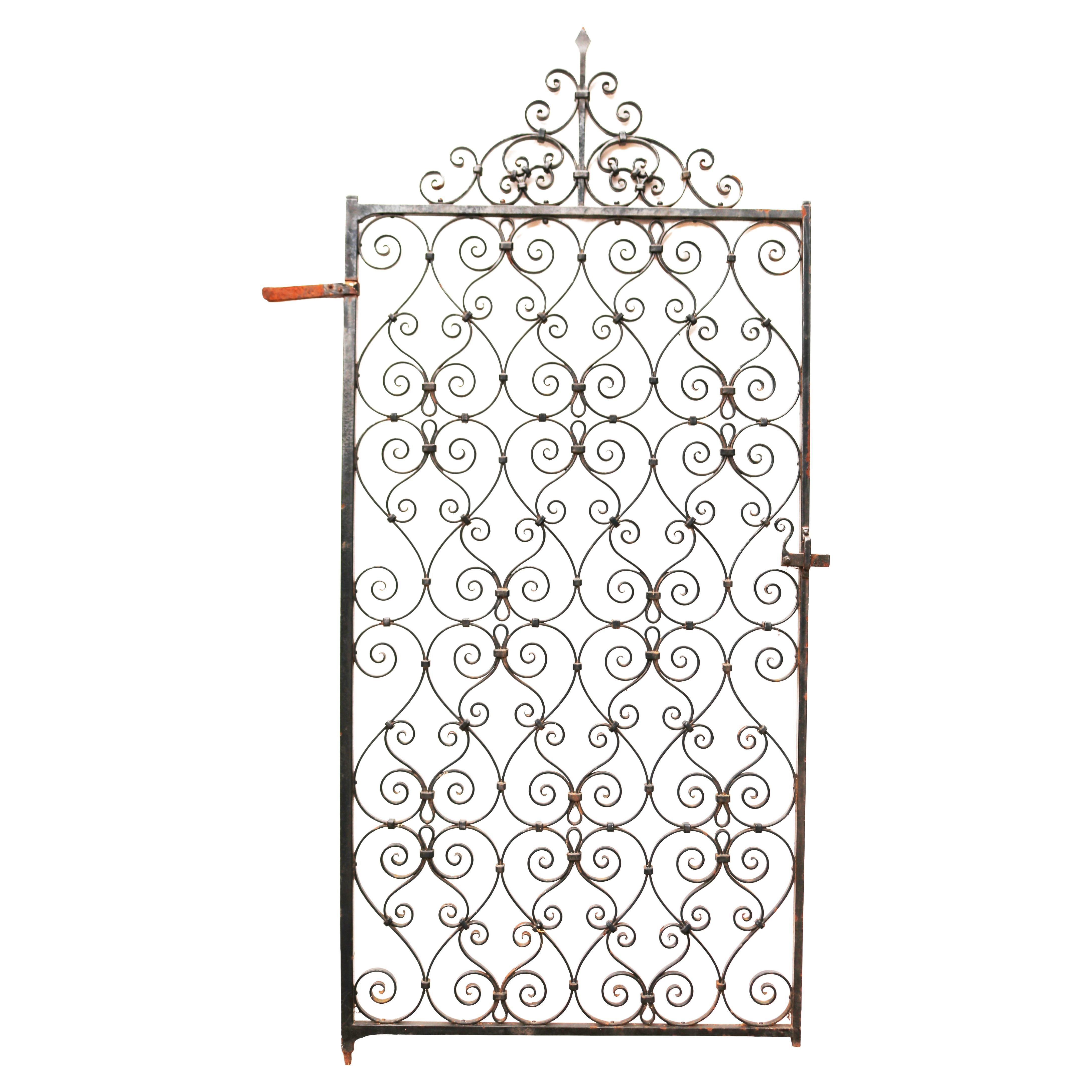 Pair of Antique Wrought Iron Gates at 1stDibs