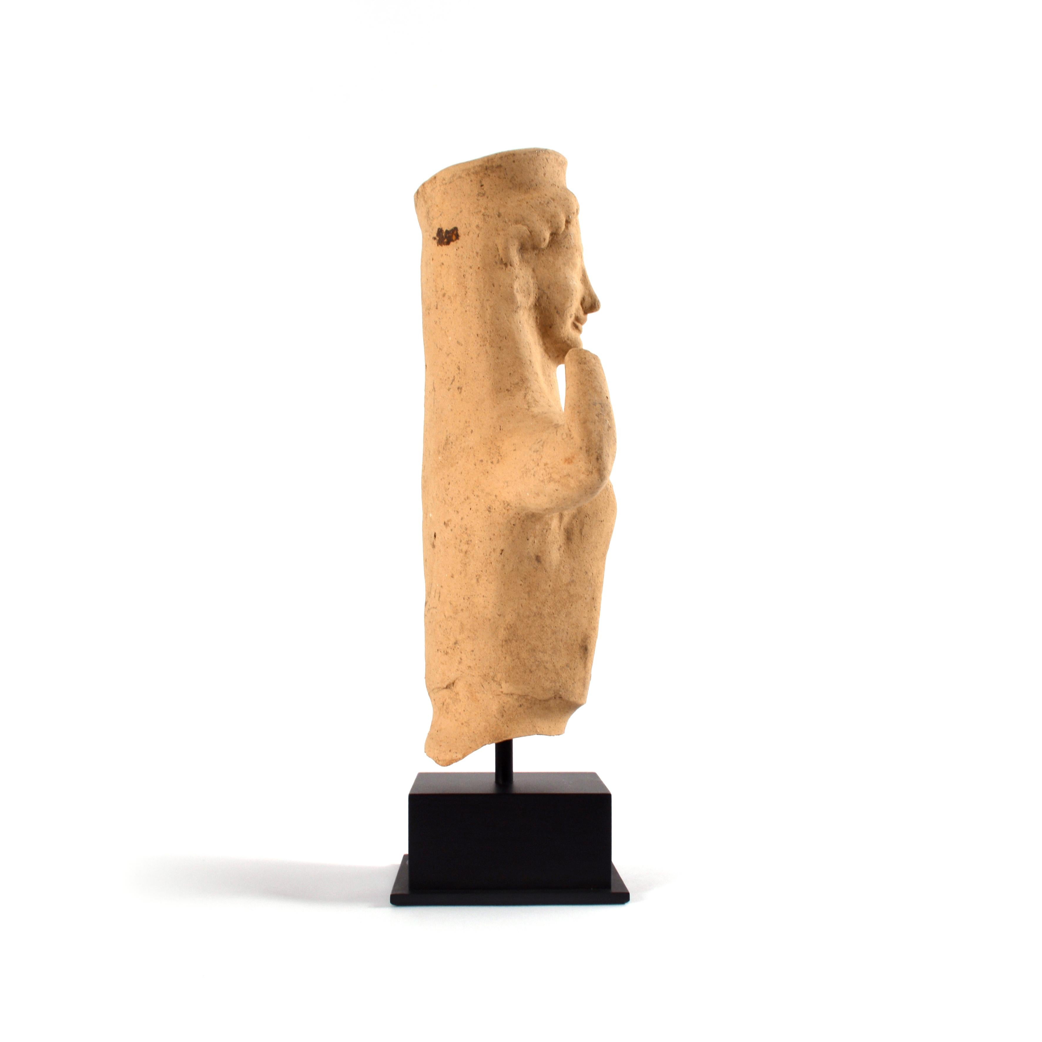 Archaic Greek Terracotta Bust of a Kore at 1stDibs | greek kore, red ...