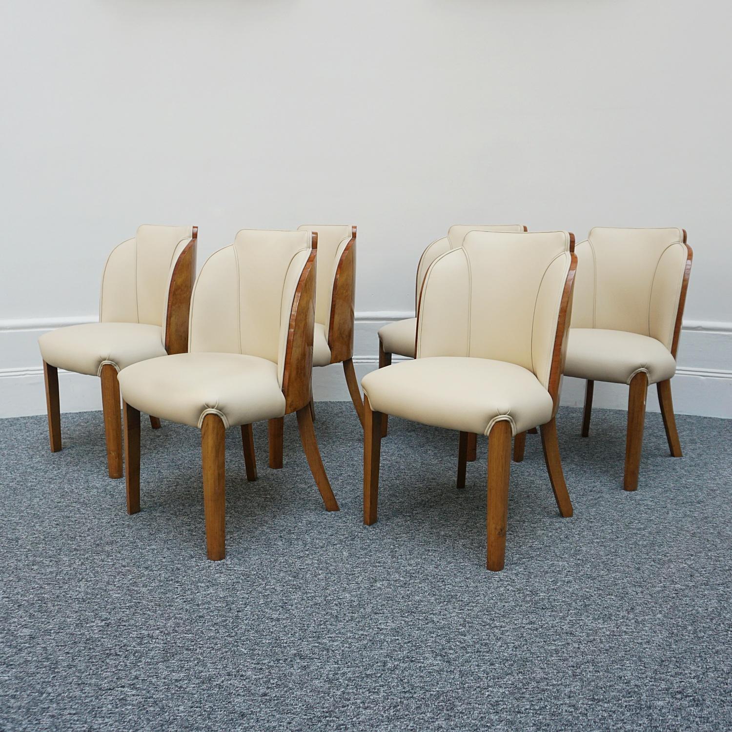 Art Deco 6 Seater Dining Suite by Harry and Lou Epstein For Sale at 1stDibs