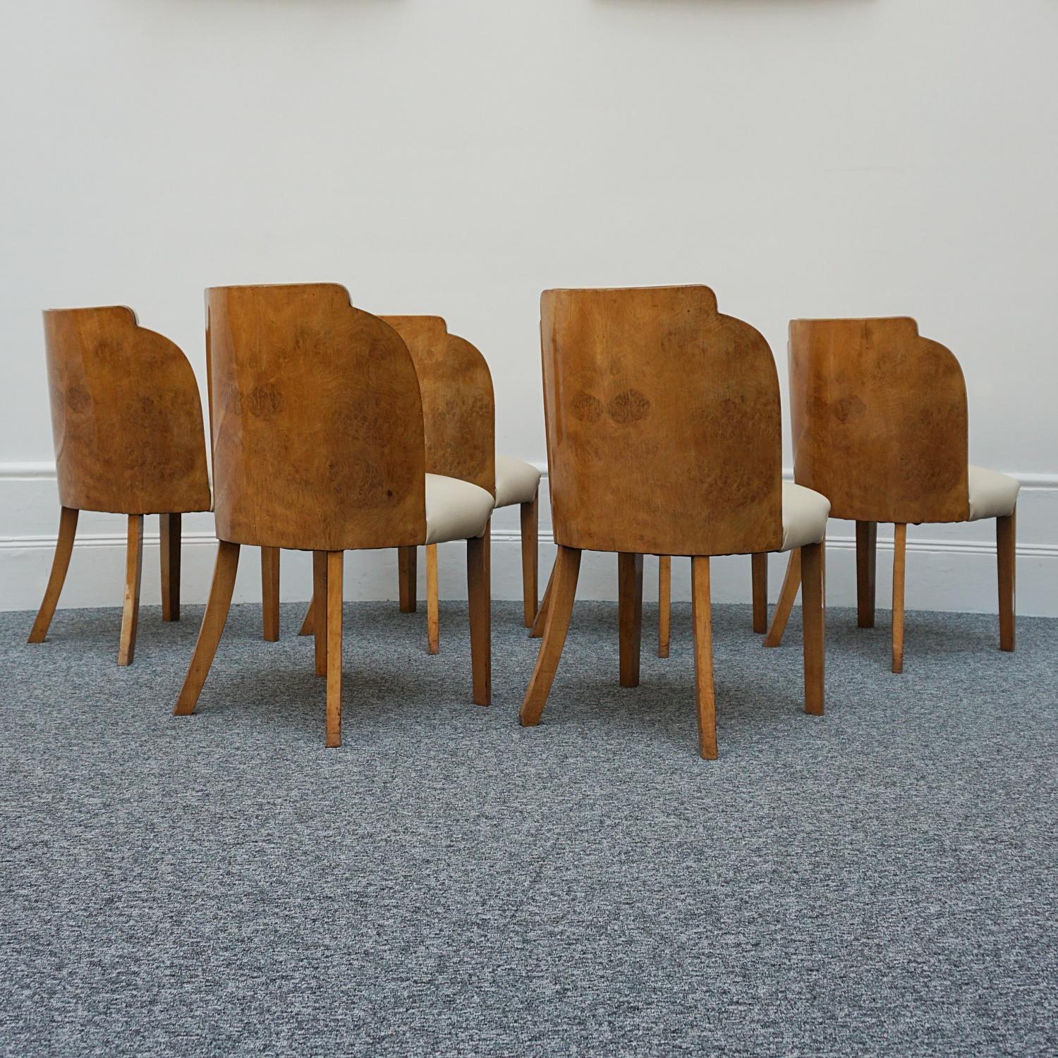 Art Deco 6 Seater Dining Suite by Harry and Lou Epstein For Sale at 1stDibs