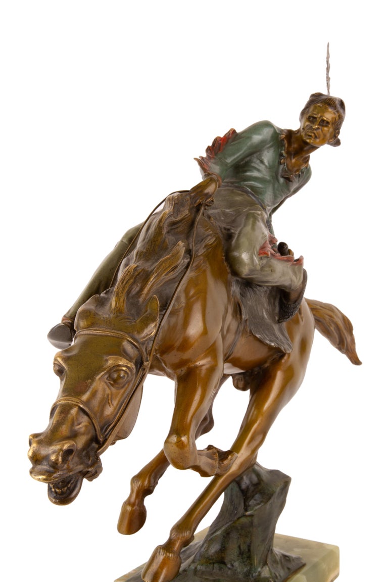 Art Deco Austrian Sculpture "The Feather" by, Bruno Zach For Sale at ...