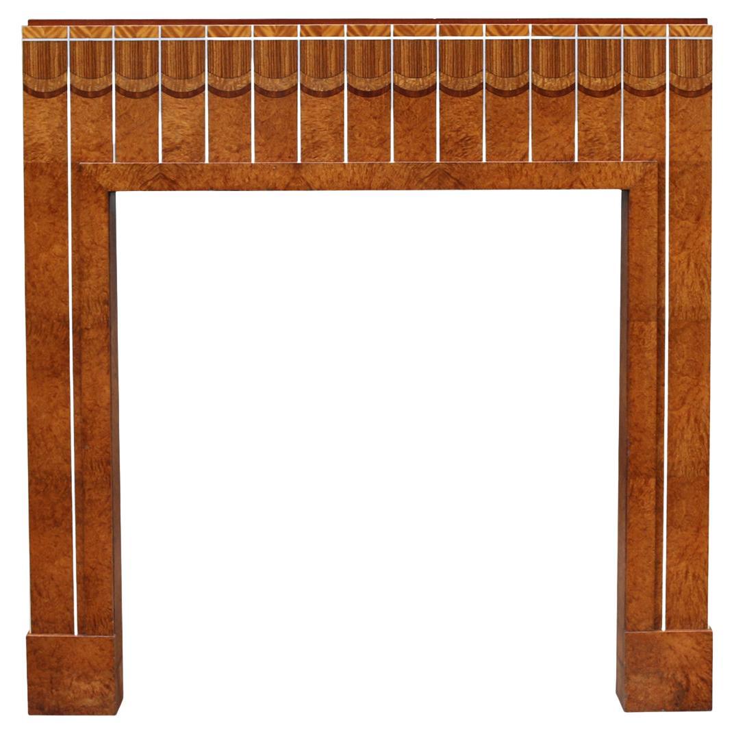 Art Deco Copper and Brass Fire Insert at 1stDibs