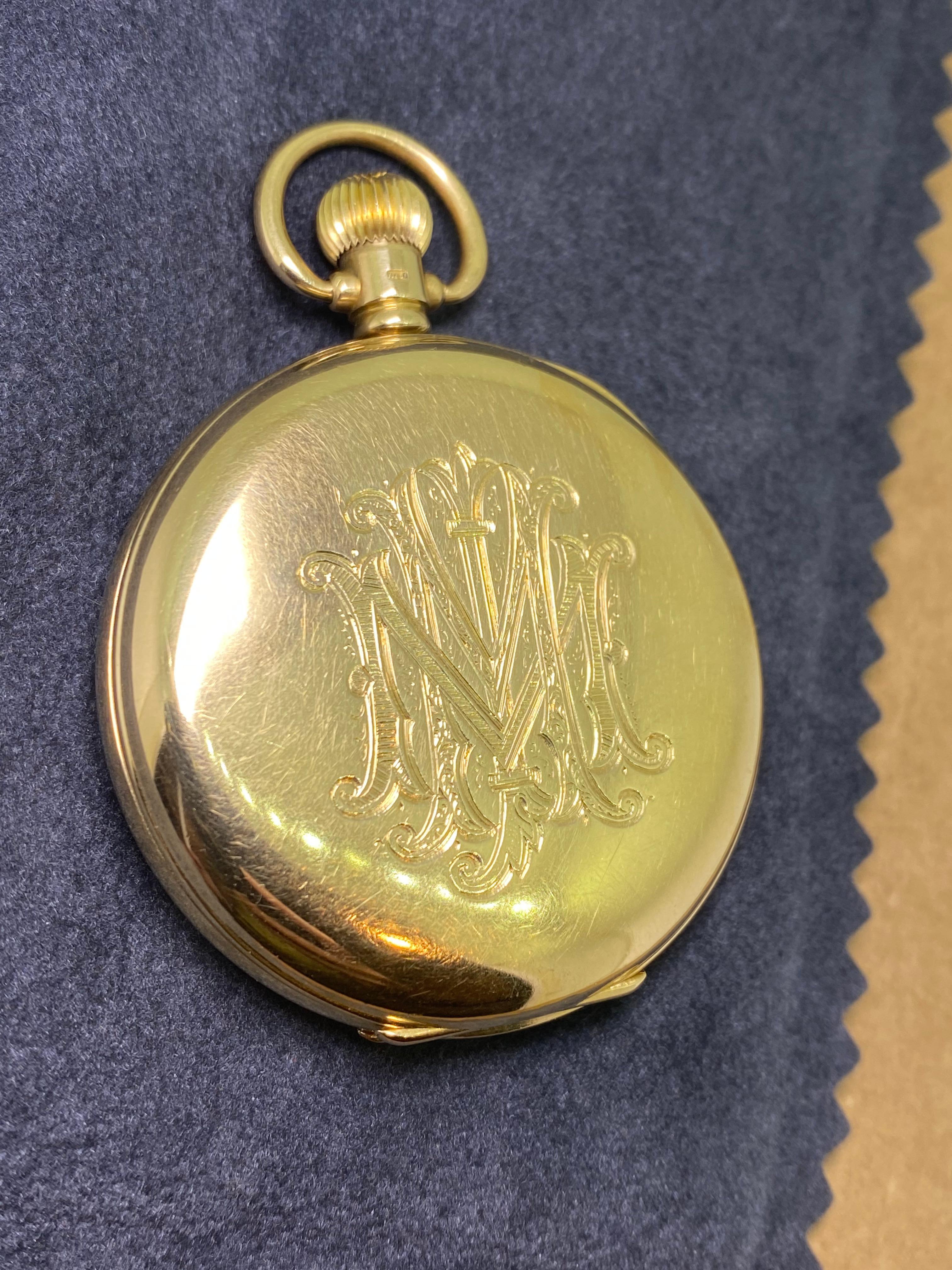 Art Deco circa 1920s 18k Solid Gold Rolex Double Hunter Pocket Watch ...