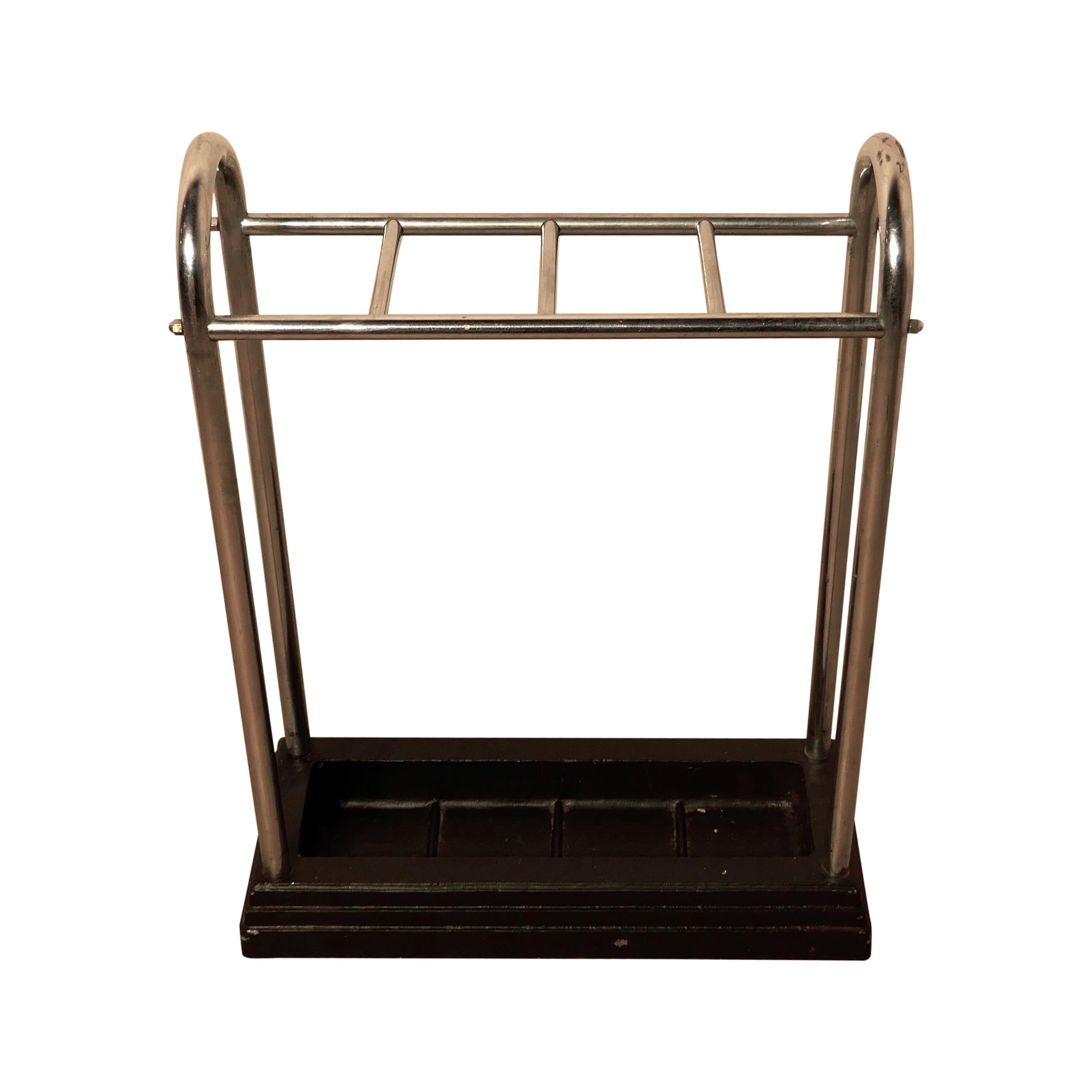 Art Deco Chrome Umbrella Stand - 8 For Sale on 1stDibs | art deco ...